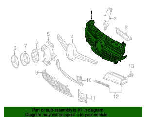 2017-2019 Mercedes-Benz CLA 45 AMG® Upper Grille 117-888-07-00 | MB OEM ...