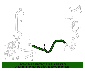 OEM 2018-2022 Honda Accord Inlet Hose 1J406-6C2-A00 | Honda Automotive ...