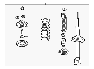 52610-TE0-A03 - Shock Absorber Assembly, R Rear - 2008-2012 Honda Accord | Honda Factory Parts