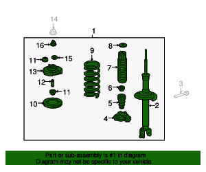 52610-TE0-A03 - Shock Absorber Assembly, R Rear - 2008-2012 Honda Accord | Honda Factory Parts