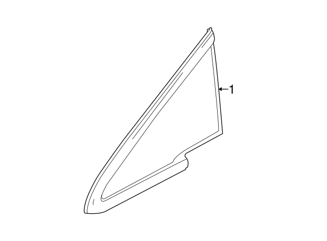 2017-2023 Chevrolet Bolt EV Passenger Side Windshield Pillar Stationary ...