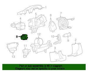 2008-2019 GM Steering Column Tilt and Telescope Switch 84625099 ...