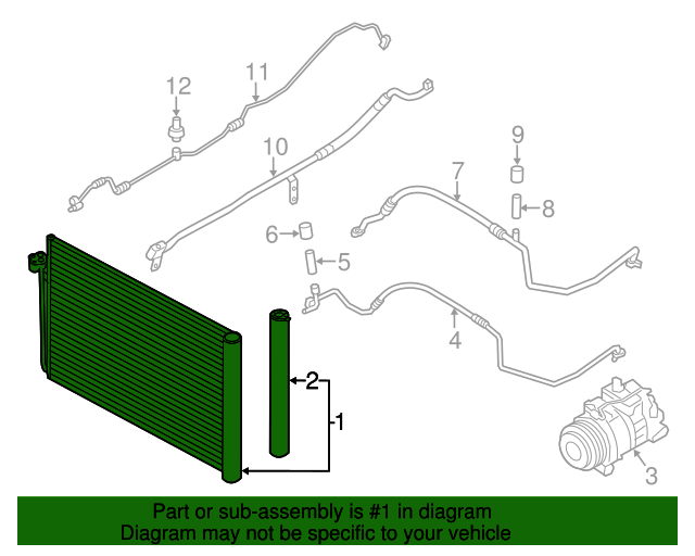 Genuine BMW 64-53-6-805-453 | Condenser | FREE Shipping on Most Orders ...
