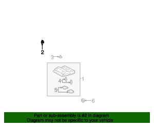 1998-2010 Toyota Overhead Console Clip 90084-46017 | OEPartsQuick