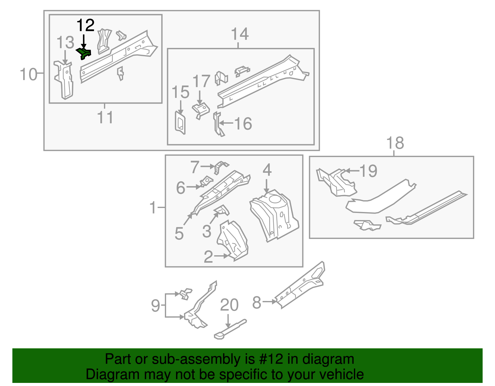 51622FL00A9P - Apron Extension 2017-2024 Subaru | Subaru Factory Parts Online