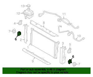 Genuine BMW 17-11-7-553-480 | Radiator Assembly Upper Insulator | FREE ...