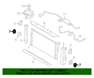 Genuine BMW 17-11-7-553-481 | Radiator Assembly Upper Bracket | FREE ...