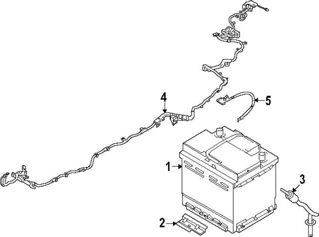 BAGM-H4 - Battery - 2024-2025 Lincoln Nautilus | Ford OEM Parts Outlet