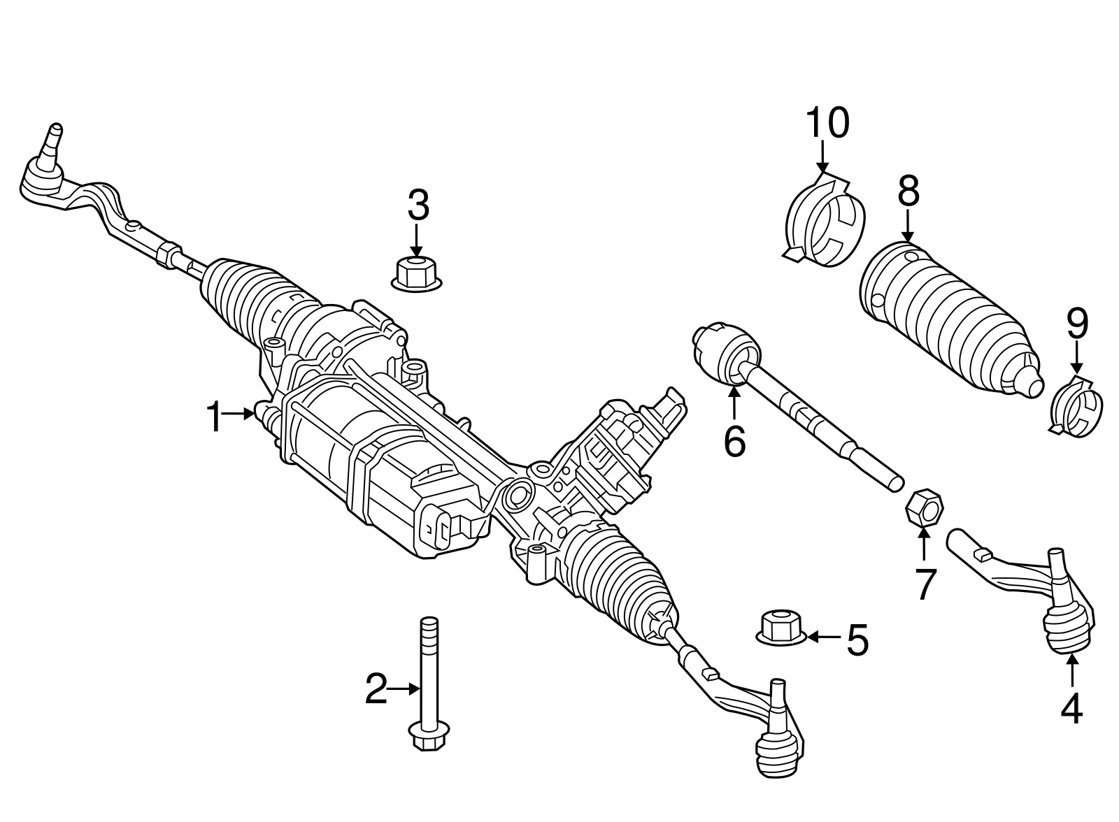 212-460-84-00-64 - Exchange Steering Gear 2006-2016 Mercedes-Benz | MB ...