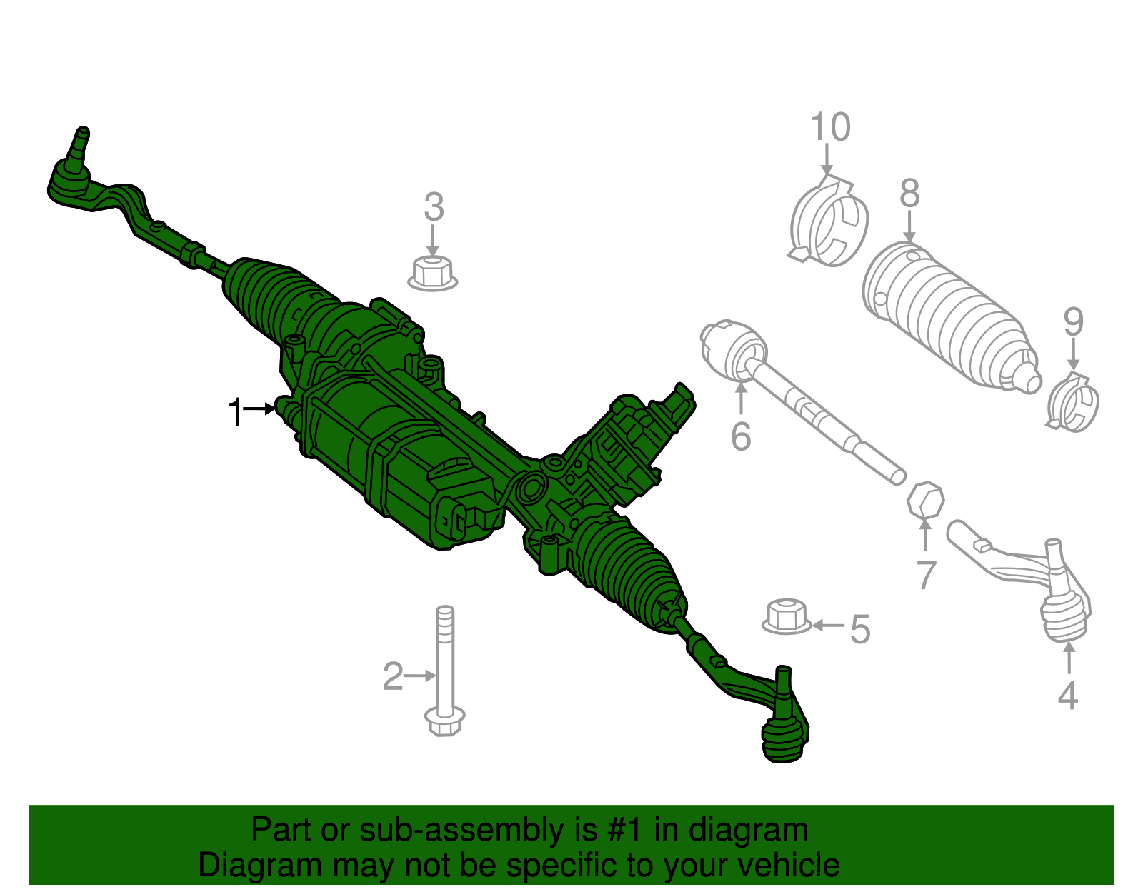 Genuine OEM Gear Assembly | 212-460-84-00-64 | Fits Select 2012-2018 ...