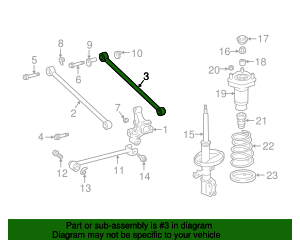 1999-2003 Lexus RX300 Rear Lower Control Arm 48730-48050 | OEM Parts Online
