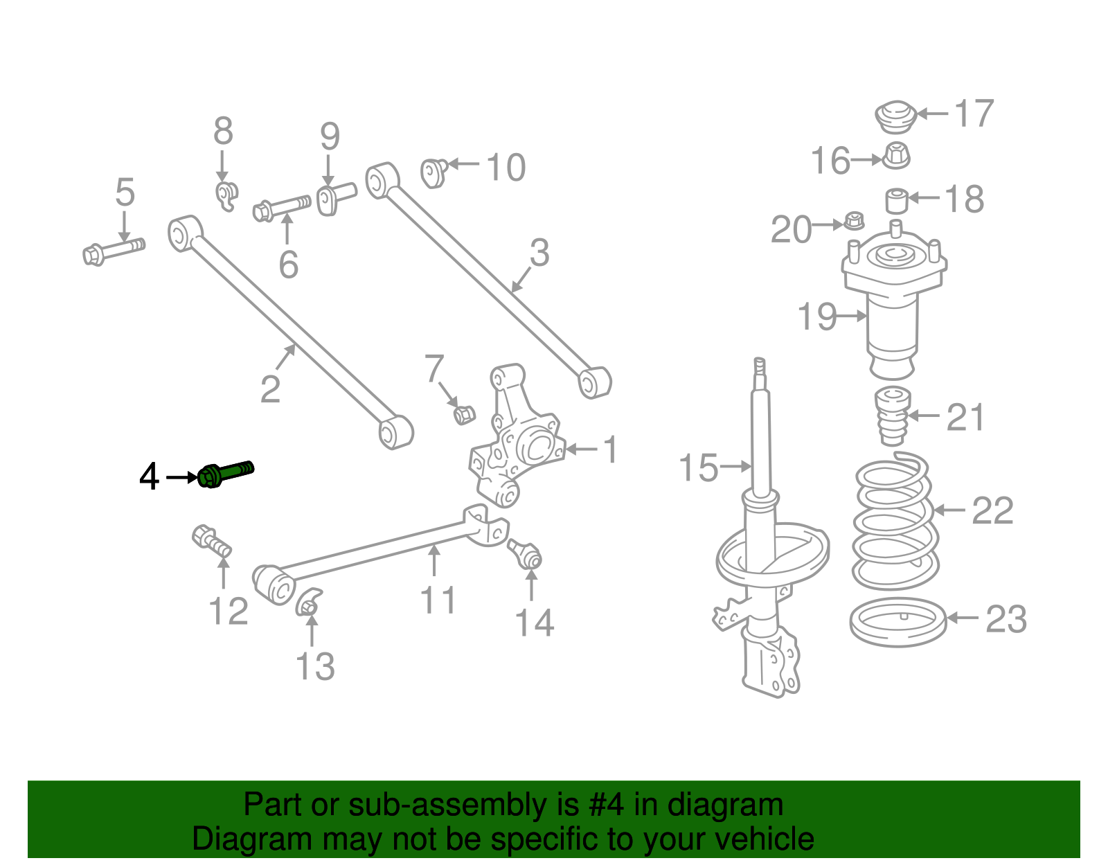 90901-19002 - Rear Lower Control Arm Bolt 1999-2003 Lexus RX300 | Lexus ...