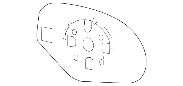 25829662 - Driver Side Door Mirror Glass 2009-2014 GM | Payne Chevrolet ...