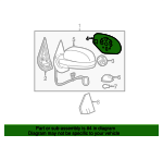 2009-2014 GM Driver Side Door Mirror Glass 25829662 GM | GMPartsDirect.com