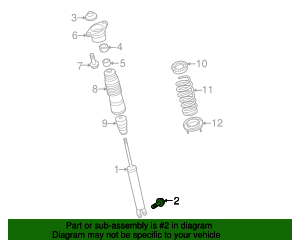 2007-2012 Hyundai Elantra Suspension Cross-Member Bolt 62617-2H000 ...