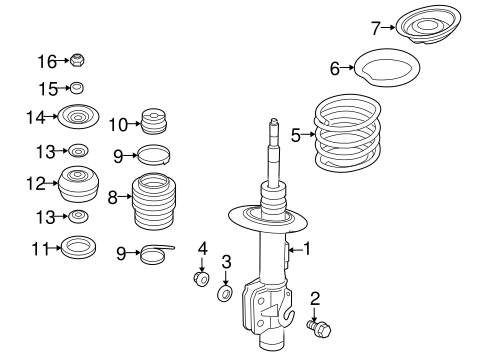 Struts & Components for 2009 Pontiac G8 | GM Parts Center