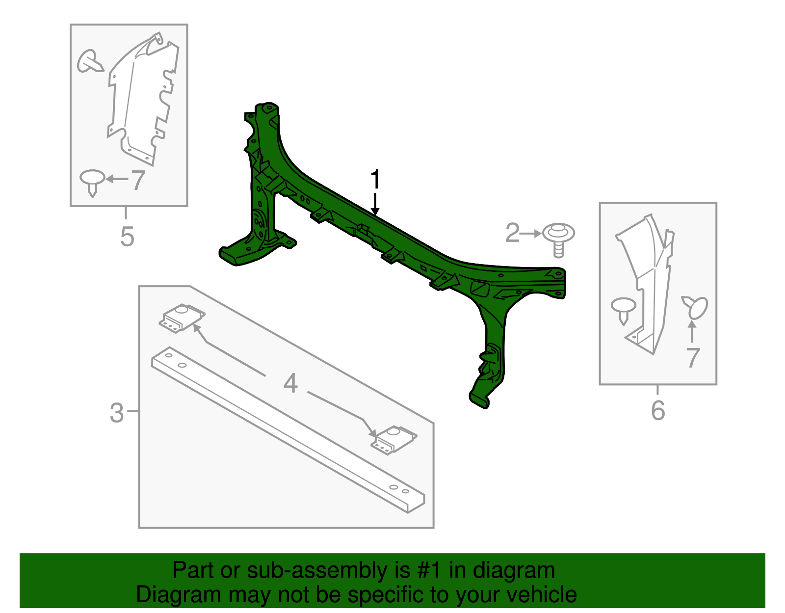 2018-2024 Lincoln Navigator | Front End Assembly | LL7Z-16138-B | Walls ...