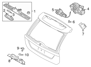 31440645 - Tailgate Pull Down Motor 2010-2017 Volvo XC60 ...
