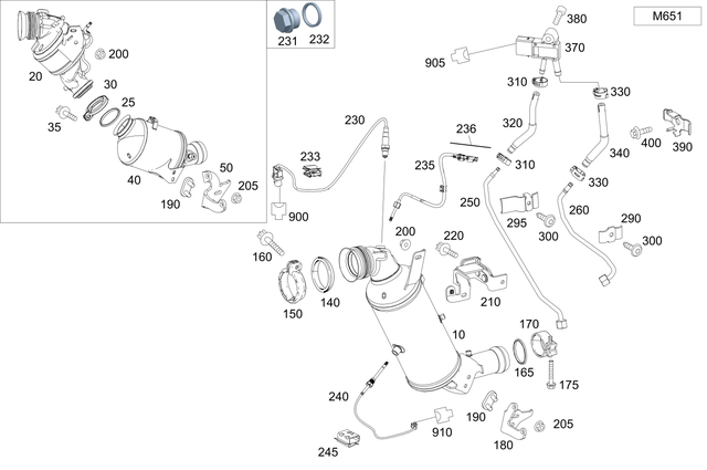 204-490-54-27 - Exhaust Tailpipe 2012-2016 Mercedes-Benz | Mercedes ...