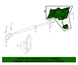 LR081615 - Steering Column 2013-2023 Land Rover | Land Leaping Genuine ...