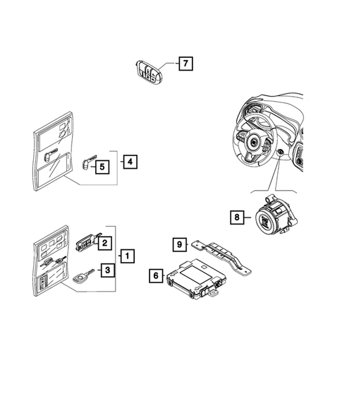 Keys, Modules and Engine Controllers for 2020 Fiat 500X | Mopar Parts ...