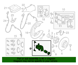 Genuine Caliper for 2013-2015 Land Rover LR2 | Land Rover Part ...