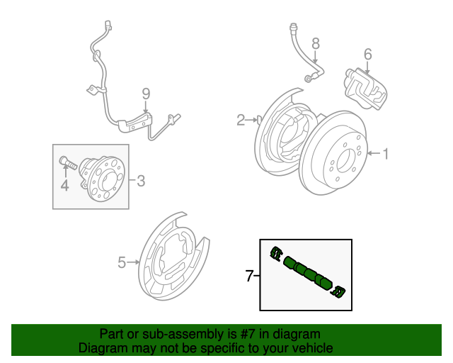 2009-2010 Hyundai Pad Kit-Rear Disc Brake 58302-0AA00 | OEM Parts Online