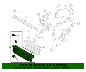 Ford MB3Z-6C839-A - Inter-Cooler - 2021 Ford Bronco | OEM Ford Parts ...
