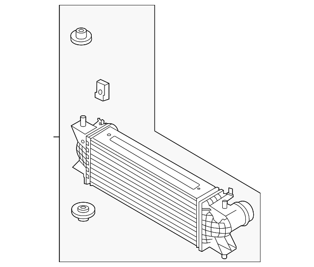 Ford MB3Z-6C839-A - Inter-Cooler - 2021 Ford Bronco | OEM Ford Parts ...