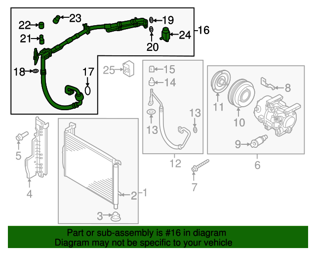 97775-D5600 - Hose & Tube Assembly 2019-2020 Kia Optima | Kia.Parts Store