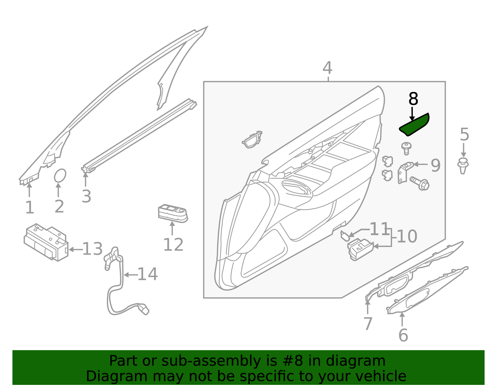 2014-2020 Infiniti Q50 Pull Handle 80951-4GA0A | Infiniti of Orland Park