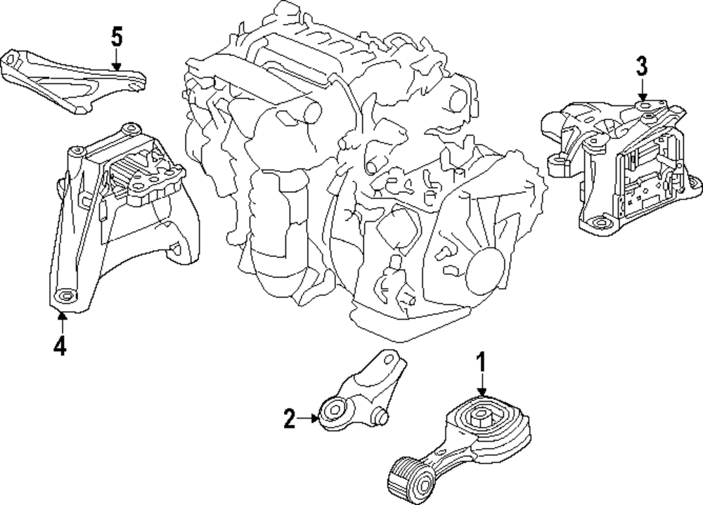 50625-3A0-A10 - 2023-2025 Honda CR-V - Side Mount Bracket | Genuine Honda Parts