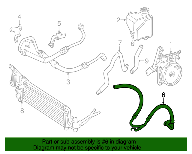 212-460-16-24 - Return Hose 2011-2013 Mercedes-Benz E 350 | Mercedes ...