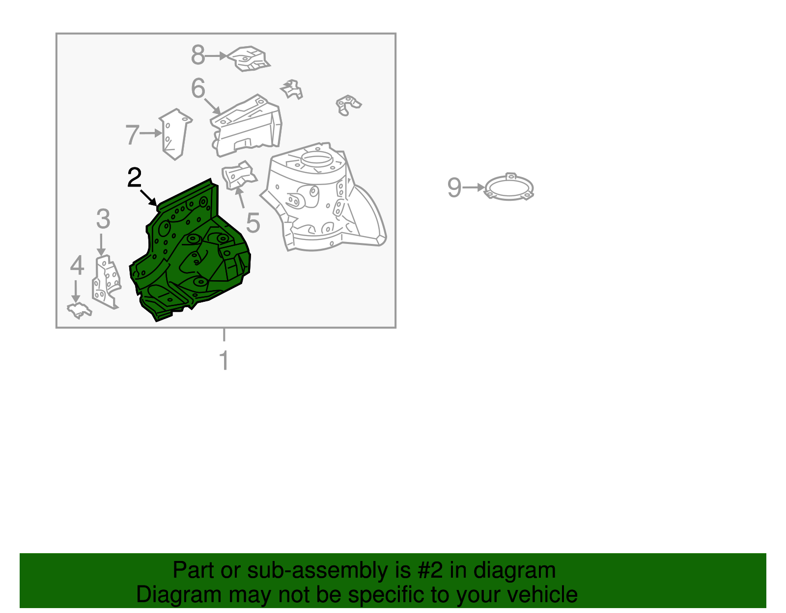 2009-2013 Toyota Corolla Front Panel 53712-12230 | Toyota Parts Center