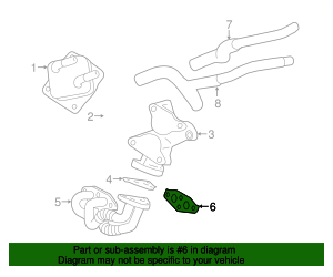 11496-0P010 - Oil Pipe Gasket - 2017-2022 Toyota | OEM Genuine Toyota Parts