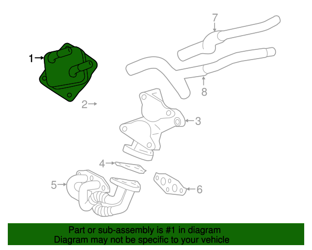 15710-0P010 - Oil Cooler - 2017-2022 Toyota | OEM Genuine Toyota Parts