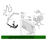 Jaguar OEM Hose & Tube Assembly Part# XR854251 | OEM Vehicle Parts