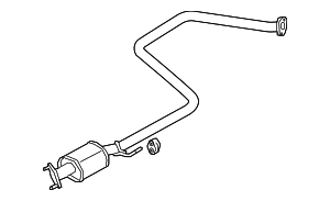 2017-2022 Kia Muffler & Pipe 28650-G5120 | TascaParts.com