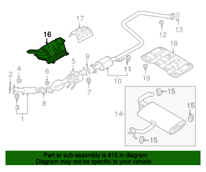 28791-F2000 - Heat Shield 2017-2022 Kia | Kia.Parts Store