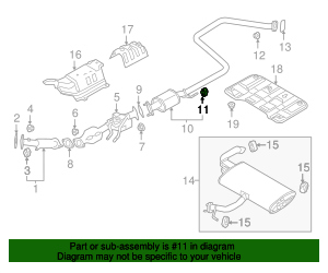 28760-2D000 - Muffler & Pipe Hanger 2004-2021 Kia | Kia.Parts Store