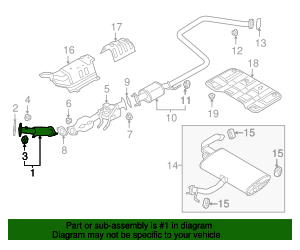 28610-G5130 - Front Muffler 2017-2022 Kia | Kia.Parts Store