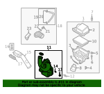 2021-2022 Kia Seltos Duct Assembly 28218-Q5100 | TascaParts.com