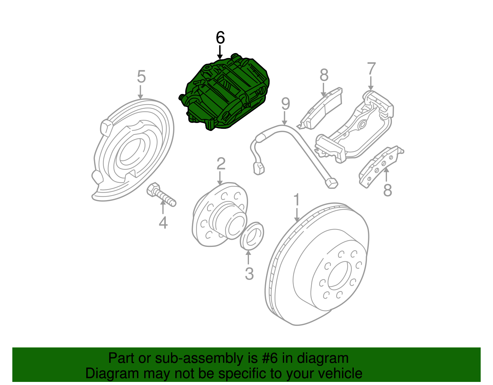 1999-2005 GM OEM NEW 1999-05 GM Chevrolet GMC Cadillac Astro Rear Brake ...