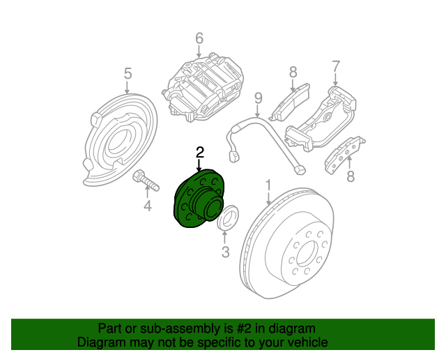 2001-2023 GM Rear Wheel Hub 15715055 GM | GMPartsDirect.com