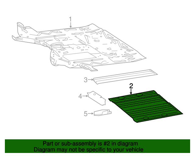 906-616-40-65 - Floor Pan 2010-2023 Mercedes-Benz | Mercedes-Benz USA Parts