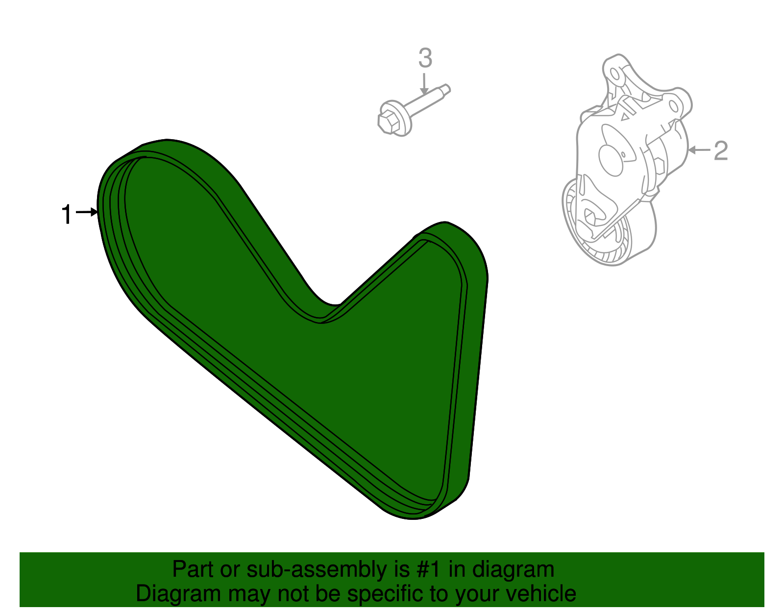 GB5Z-8620-A - Serpentine Belt 2010-2019 Ford | Big 3 Auto Parts