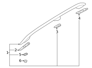 91151SJ070 - Rail Assembly - 2019-2021 Subaru Forester | Subaru Parts Guys