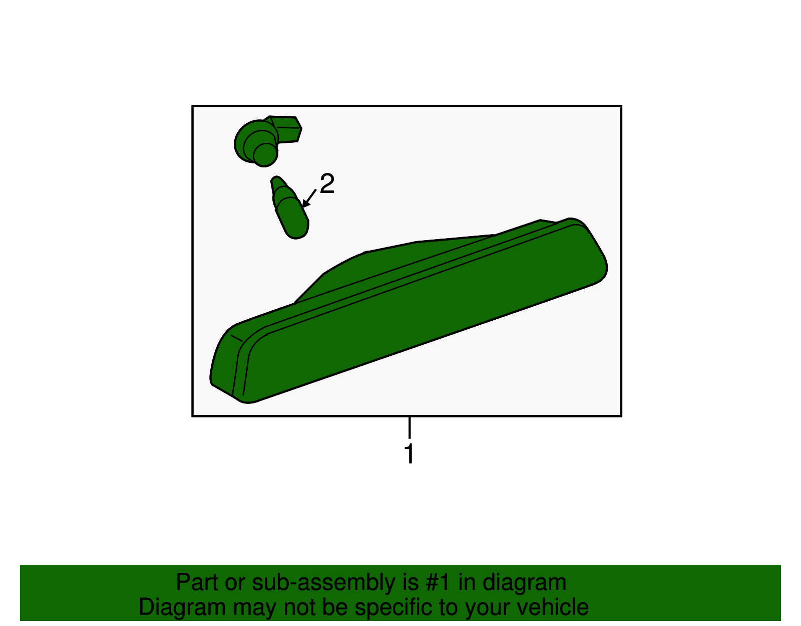 Genuine Toyota High Mount Lamp part# 81570-35080 for 2003-2009 Toyota ...