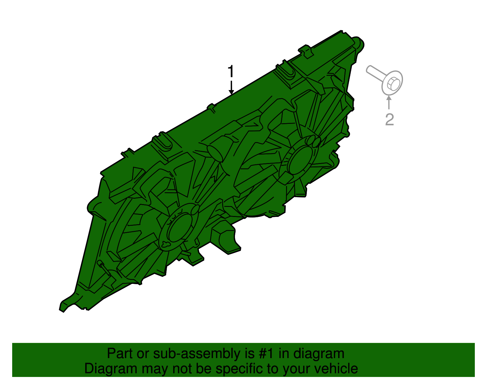 Genuine OEM Ford Part - Engine Cooling Fan Assembly ML3Z-8C607-H ...