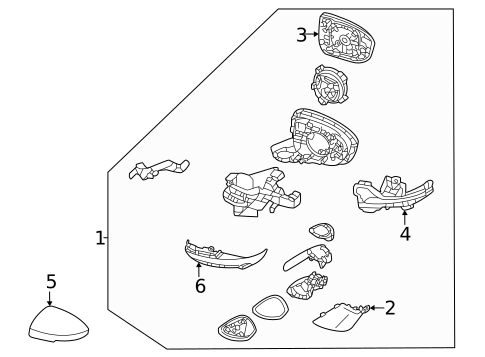 Mirrors for 2023 Mitsubishi Outlander PHEV | QuirkParts